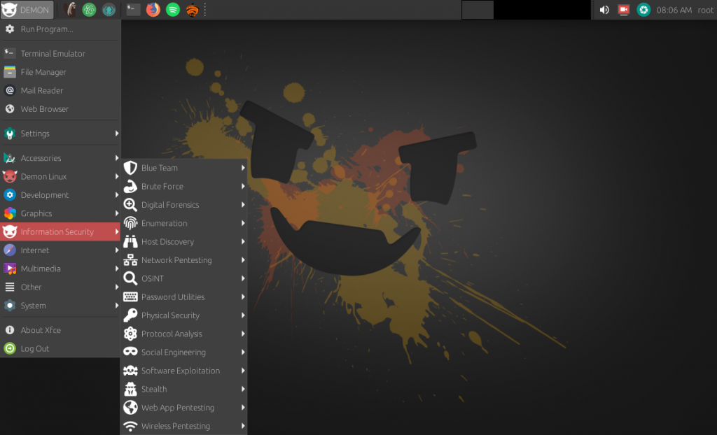 توزيعة Demon Linux لاختبار الاختراق والتحليل الجنائي الرقمى | GNU/Linux ...
