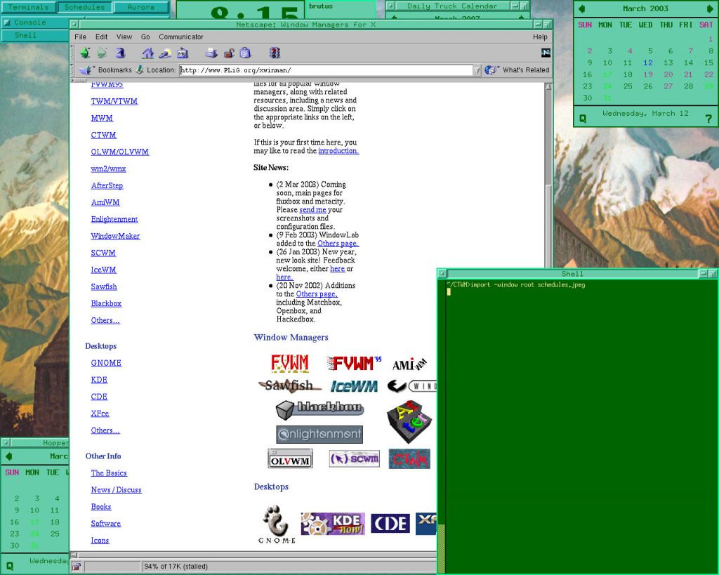 CTWM مدير نوافذ متراصة لنظام X Window | GNU/Linux Revolution