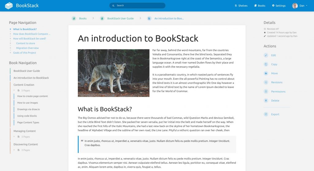 BookStack منصة ويكى مجانية ومفتوحة المصدر لتخزين وتنظيم المعلومات والوثائق | GNU/Linux Revolution