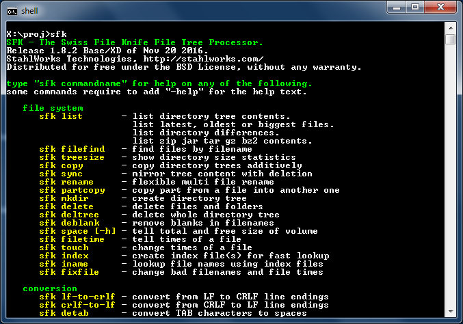 اداة Swiss File Knife مجموعة أدوات سطر الأوامر | GNU/Linux Revolution