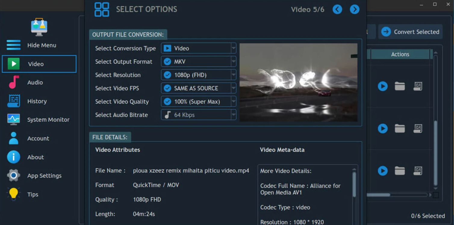 برنامج FormatLab لتحويل و ضغط تنسيقات الصوت والفيديو بنقرة واحدة | GNU/Linux Revolution